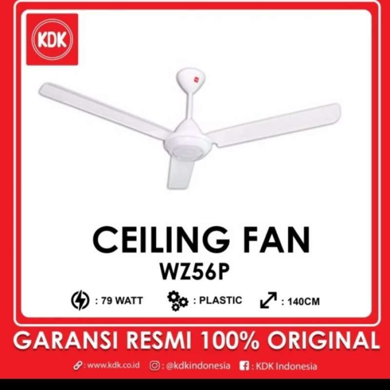 Promo KDK Ceiling Fan 56 Inch 5 Speed KDK WZ-56P Diskon 23% di Seller ...