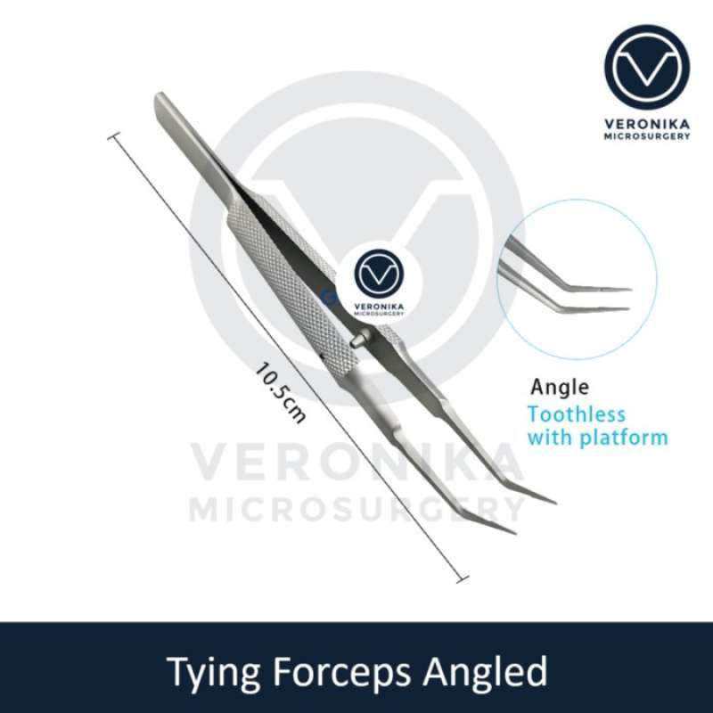 Promo Forceps Straight Angled Toothless Microsurgery Stainless Steel ...