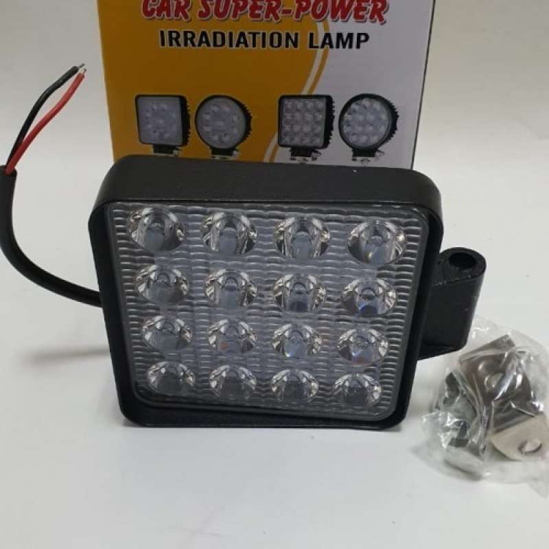 Promo LED SOROT LAMPU TEMBAK MOTOR MOBIL 16 MATA 48 W 28mm 12V 24 VOLT A36 Diskon 5% di Seller ...