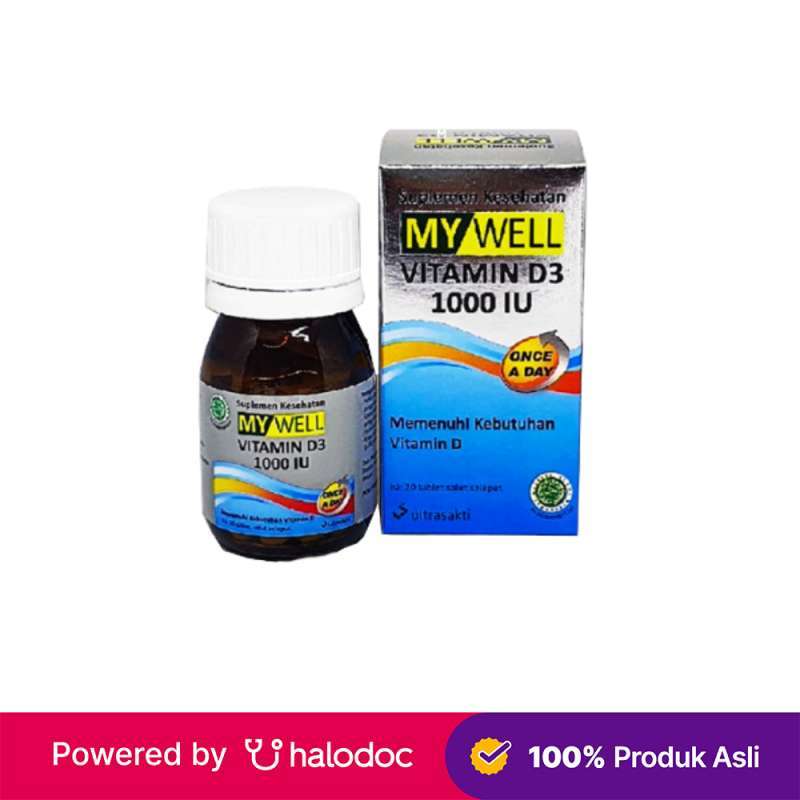 Jual Mywell Vitamin D3 1000 Iu 20 Tablet Di Seller Apotek Halomedika ...