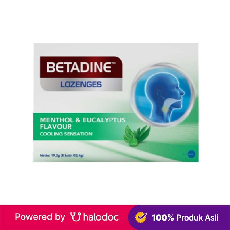 Jual Betadine Lozenges Menthol & Eucalyptus 8 Tablet di Seller Apotek ...