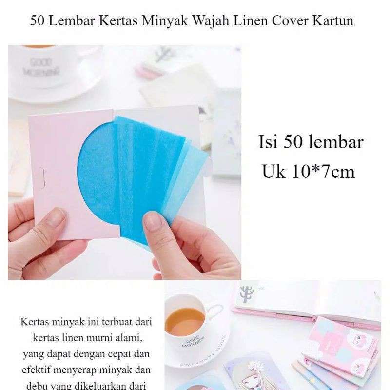 Jual Kertas Linen Tissue Penyerap Minyak Wajah 50pcs Di Seller ...