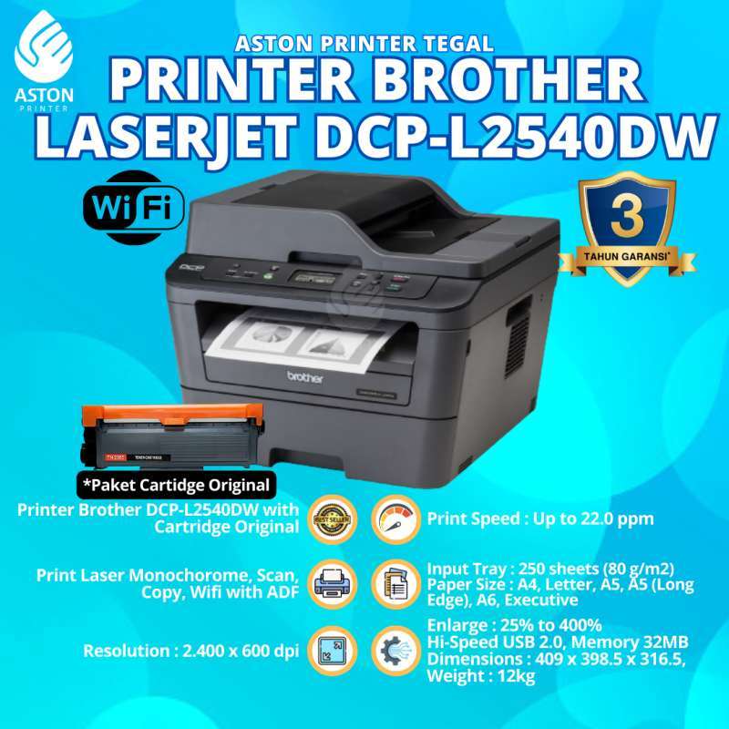 Jual Printer Brother DCP L2540DW Laser Jet di Seller ASTON PRINTER TEGAL - Lemahduwur, Kab ...