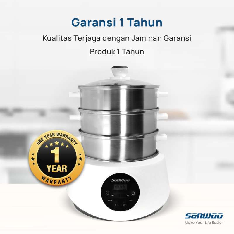 Promo Sanwoo Electric Food Steamer Fs - 3023 / Pengukus Makanan ...