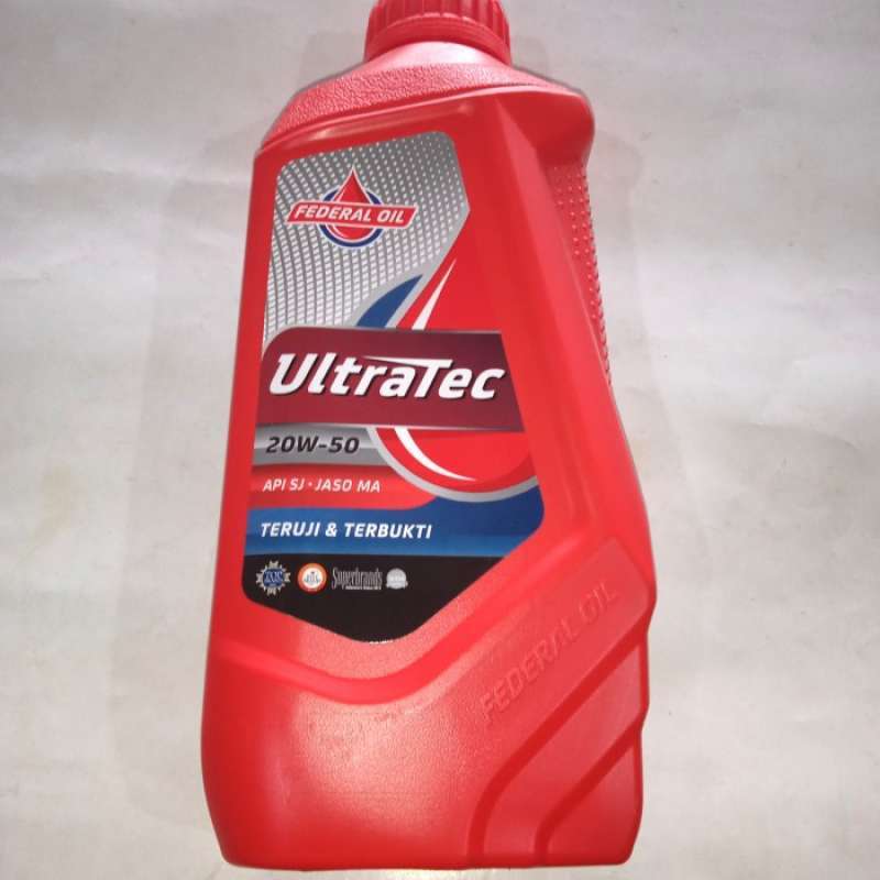 Promo Oli Mesin Motor Merk Federal Tipe Ultratec Ukuran 1 Liter Sae 20w ...