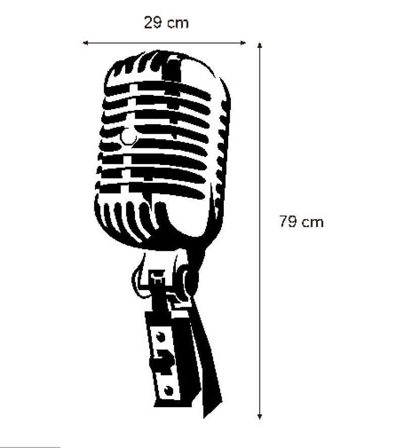 Jual Wall Stiker Mic Hiasan Dinding Kaca Cafe Karaoke Cutting Sticker ...