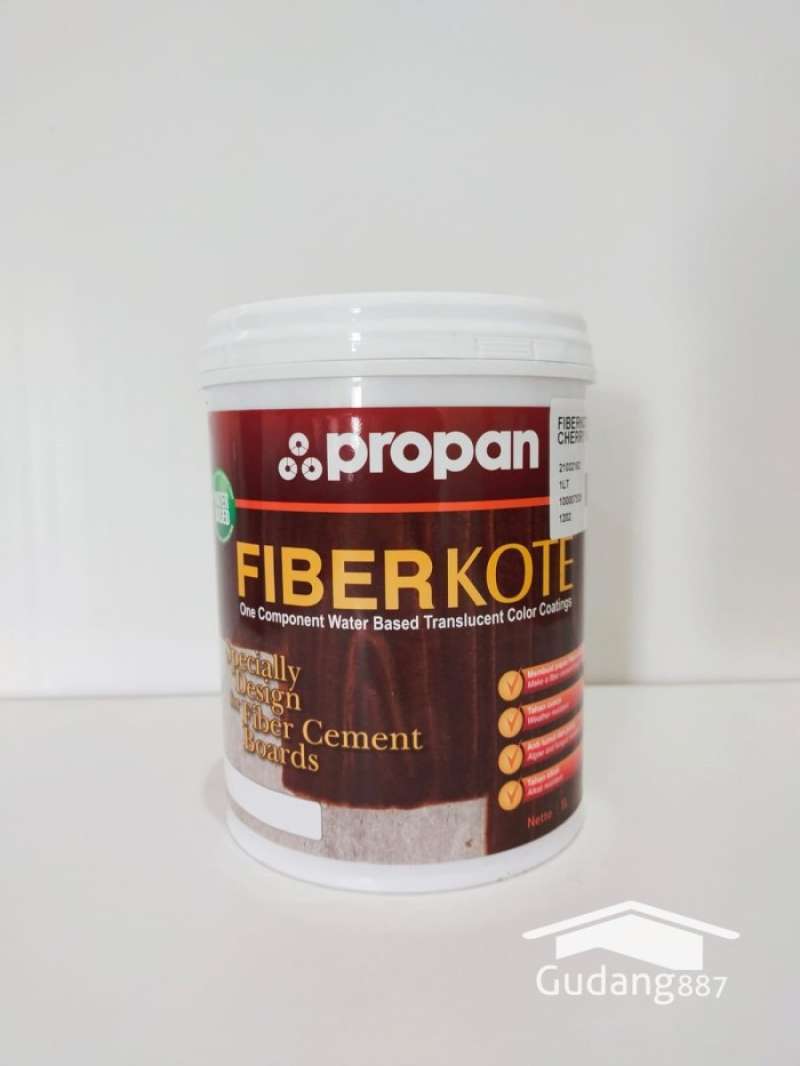 Promo Cat Propan Fiberkote Grc / Walnut Brown Glosy 1l / Lisplank ...