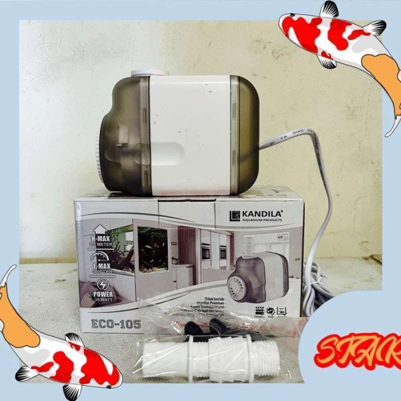 Jual Kandila ECO 105 Pompa Air Aquarium Kolam Ikan Pompa Hidroponik di Seller STAR PETSHOP N ...