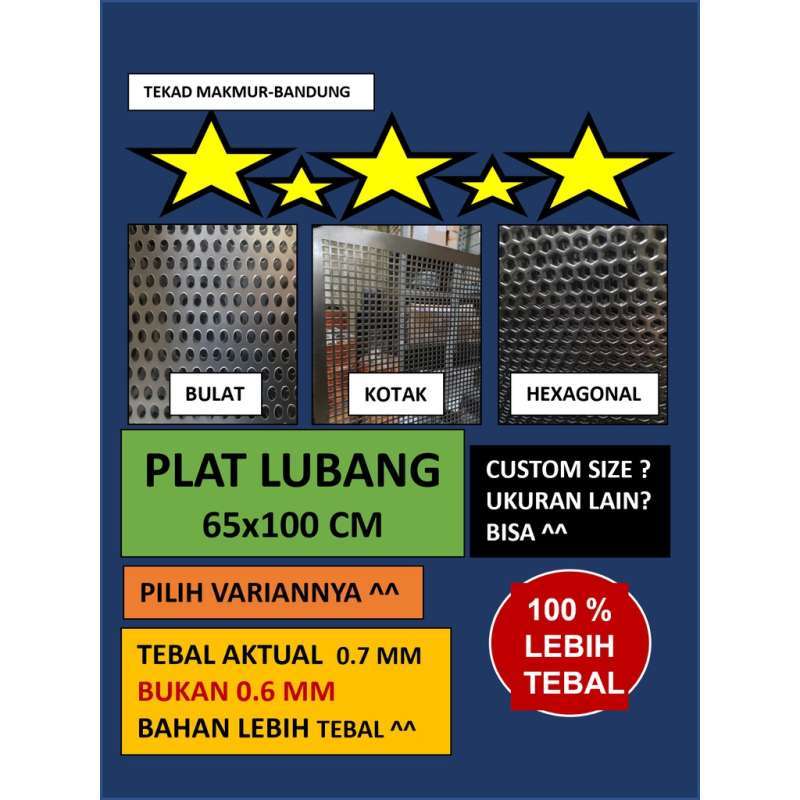 Jual Plat 65x100 - Plat Besi Ram Speaker - Ram Grill Plat Lubang ...