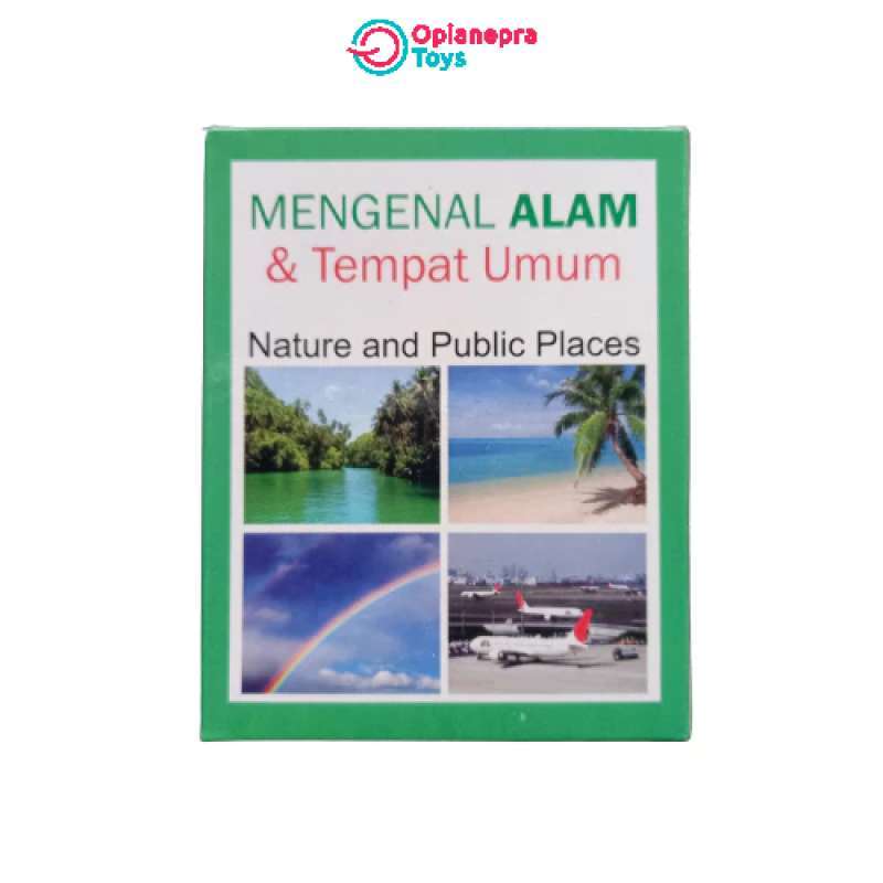 Promo Flash Card Mengenal Alam Dan Tempat Umum Kartu Pintar Glossy ...