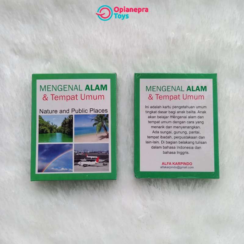Promo Flash Card Mengenal Alam Dan Tempat Umum Kartu Pintar Glossy ...