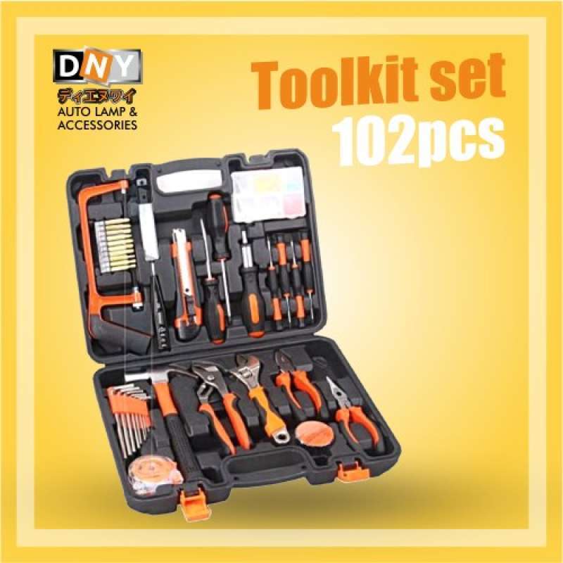 Promo Mid Toolkit Set 102pcs Tool Box 102 Pcs Tool Set Tool Kit Diskon ...