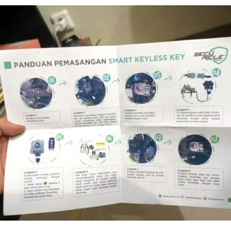 Jual Smart Keyles Yamaha Mio / Smart Key Sensor Alarm Getar Bunyi Ori ...