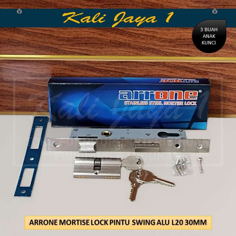 Promo Arrone Mortise Lock Set Pintu Swing Aluminium L20 30mm / Body ...