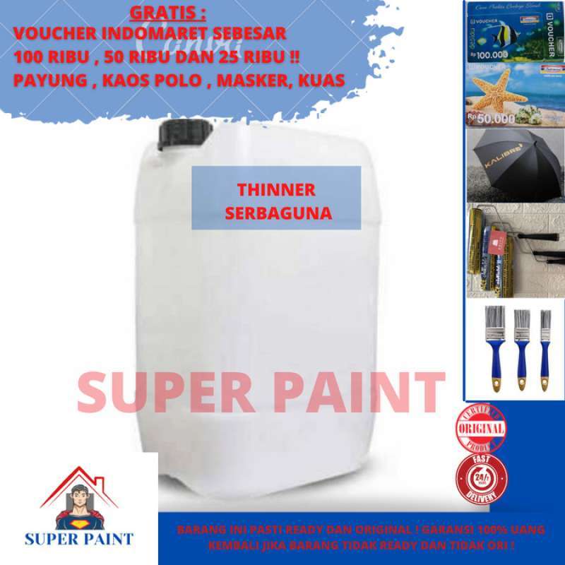 Promo THINNER High Gloss 20L / THINER JERIGEN DRIGEN 20 LITER Diskon 23 ...