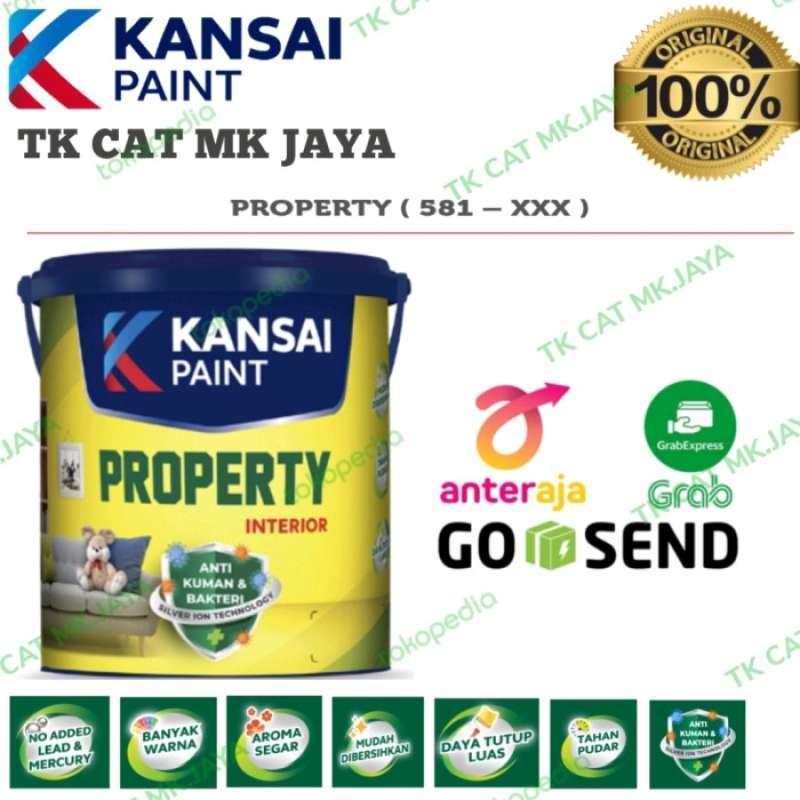 Promo cat tembok kansai property interior ready mix semua warna Diskon ...