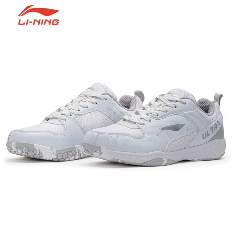 Jual Sepatu Badminton Lining Ultra Speed ANAK & DEWASA - 34 White Grey ...