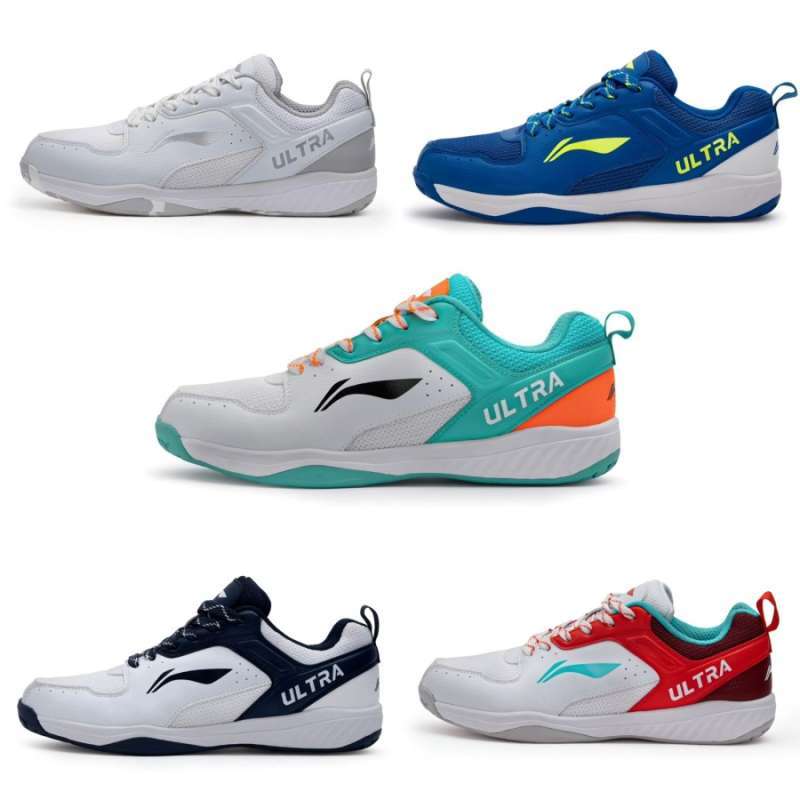 Jual Sepatu Badminton Lining Ultra Speed ANAK & DEWASA - 34 White Grey ...