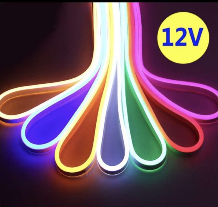 Promo Paket Lampu Led Neon Flex 12v 5 Meter Lengkap Tinggal Colok ...