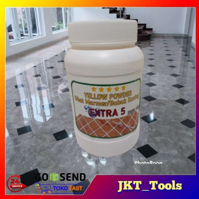 Promo Extra 5 Yellow Powder For Marble 1kg - Kemasan Plastik ...