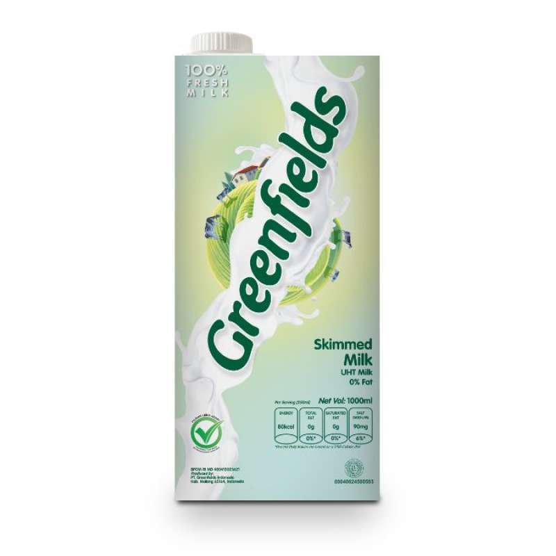 Promo Greenfields Uht Milk Skimmed [1000 Ml/2 Pcs] Diskon 7% Di Seller ...