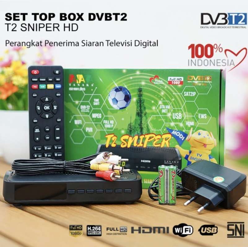 Promo SET TOP BOX TANAKA DVB T2 SNIPER Diskon 23% di Seller PT. Wakasa Pratama - Grogol, Kab ...