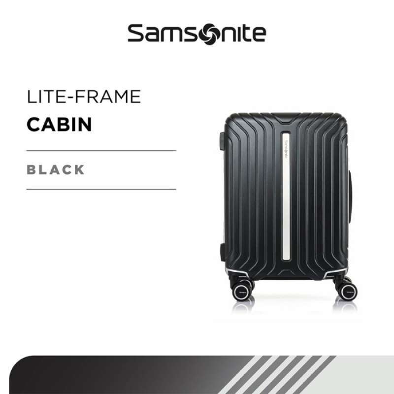 Jual Samsonite Koper Hardcase Lite-frame Cabin 20 Inch - Black Di ...