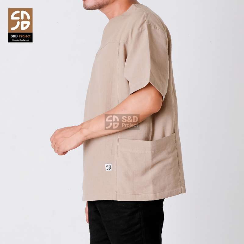 Jual Baju Koko Ghassan Oversize Bahan Linen Fumiko Premium Polos Warna ...