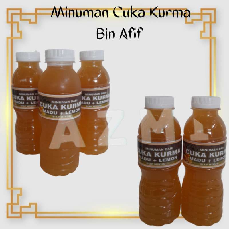 Jual Cuka Kurma Bin Afif Original Minuman Herbal 200ml Madu Dan Lemon ...