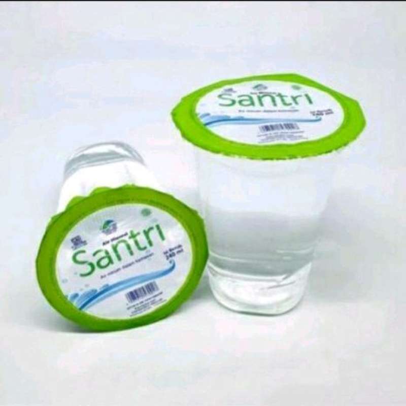 Promo Santri Air Mineral Gelas 240 ml - 1 Dus Isi 48 Diskon 3% di ...