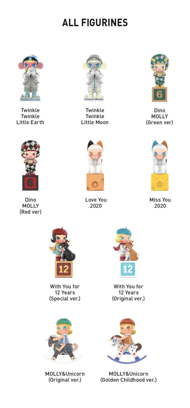 Jual Toys PM Figure Molly Anniversary Statues Classical Retro Series di ...