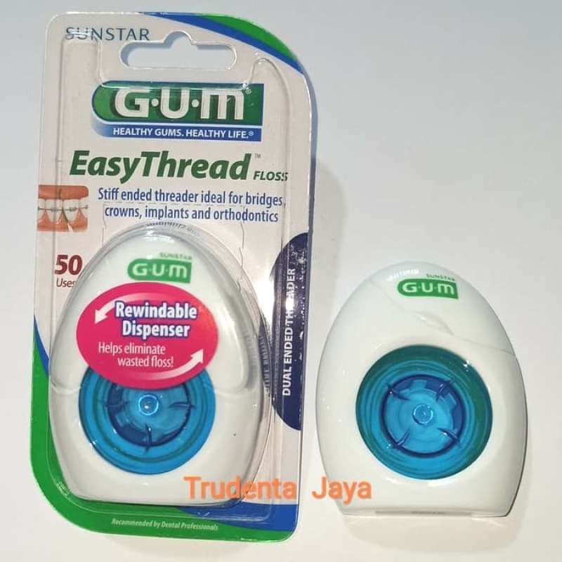 Promo Gum easy thread floss behel bridge dental implant Diskon 23% di ...