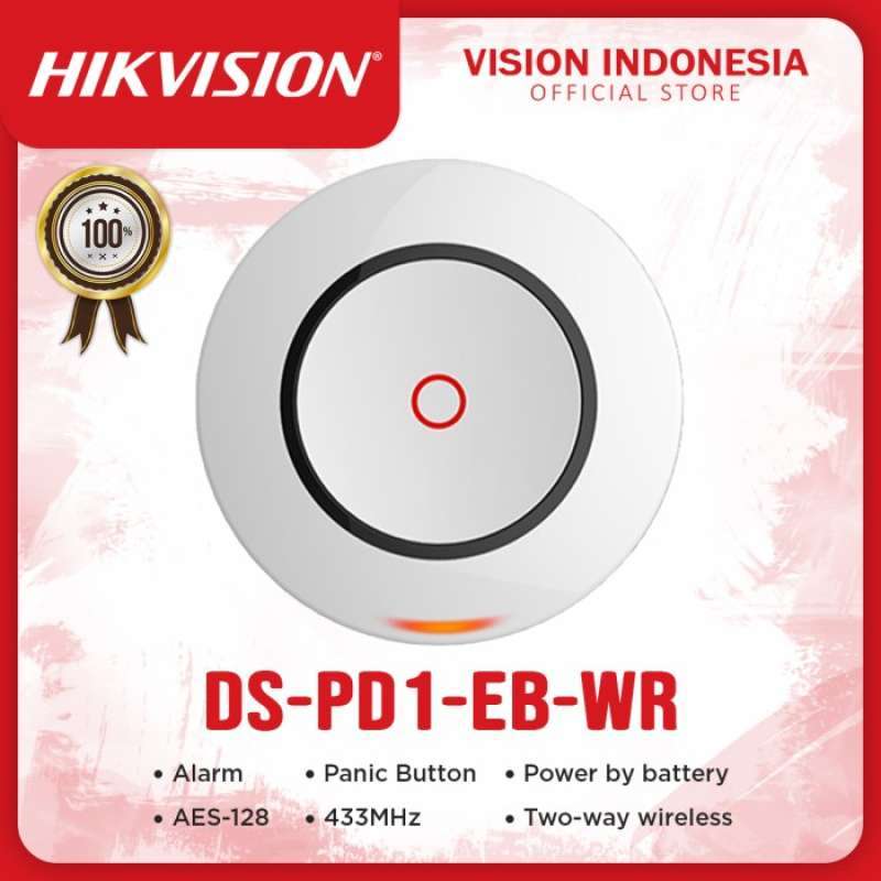 Promo HIKVISION Wireless Panic Button(433MHz) DS-PD1-EB-WR Diskon 25% ...