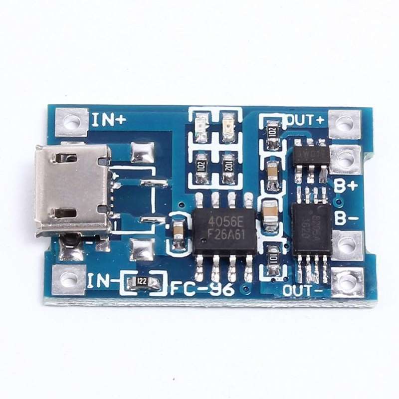 Jual Lithium Battery Charger + Protection Micro Usb - 18650 Tp4056 1a ...