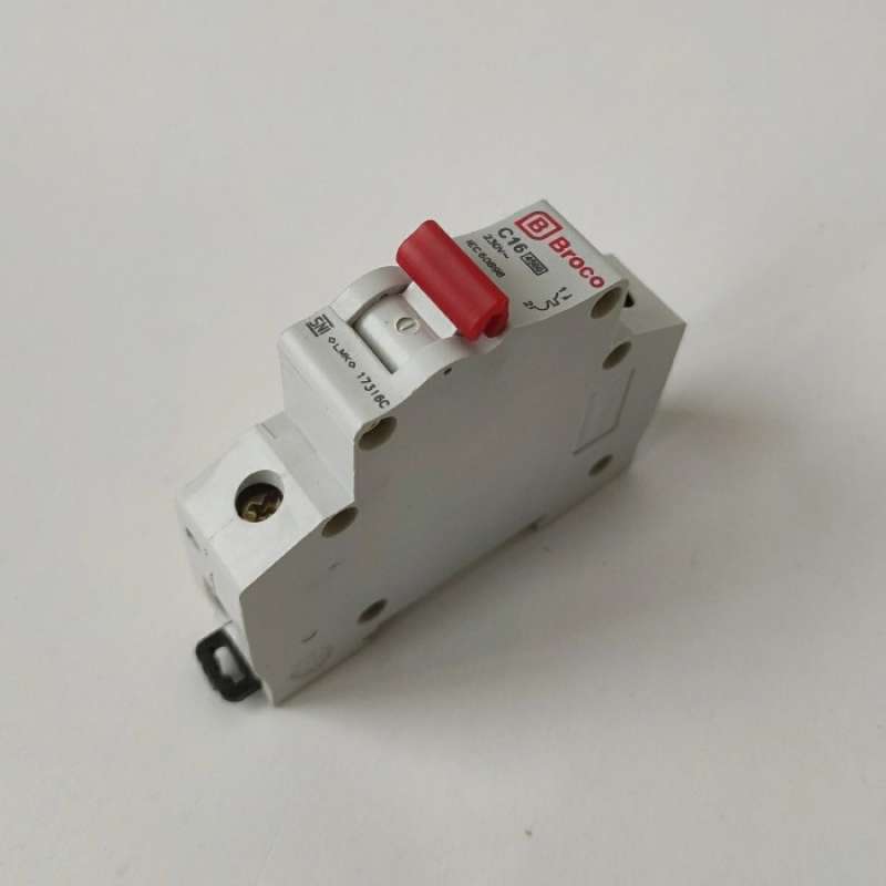 Jual 16 A / BROCO MCB PEMUTUS ARUS SEKRING LISTRIK 1 PHASE di Seller ...