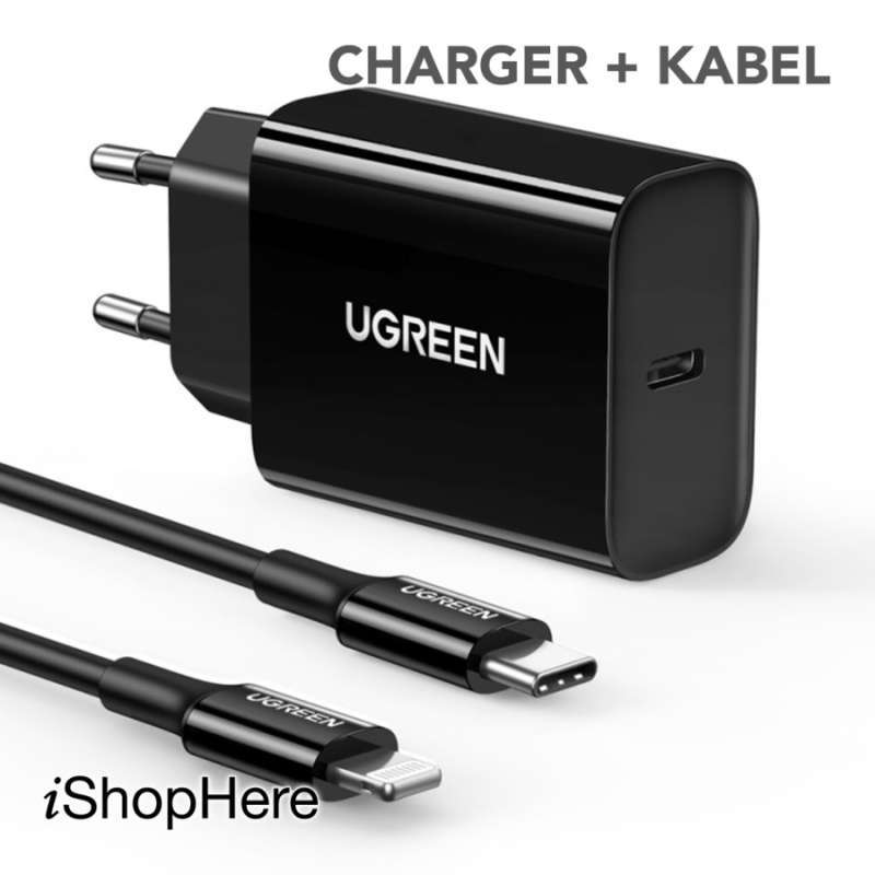 Jual Charger Ugreen 20 Watt iPhone Type C To Lightning Cable Mfi Pd Di ...