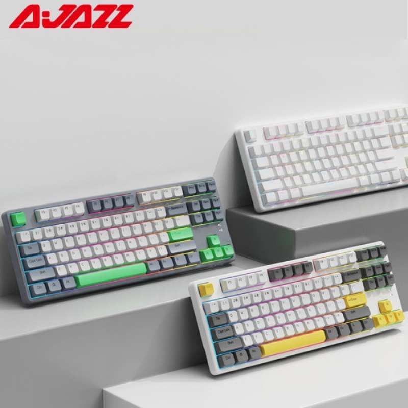Jual Ajazz Ak873 Wireless Mechanical Keyboard Rgb Hot-swappable 87 Keys Di Seller Alice Otoparts ...