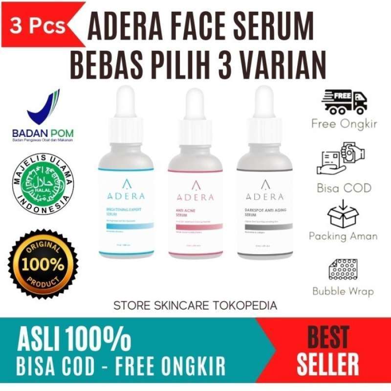 Jual Serum Adera Brightening Serum Adera Face Anti Acne Adera Dark Spot Cod Di Seller Supermart ...