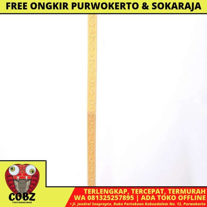 Jual 6 MMx 5 CM x 115 CM/NM B52H Wallpaper Foam Sticker Corak Kuning ...