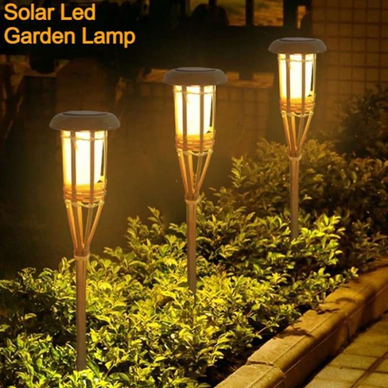 Promo Lampu Tancap Taman Solar Lentera Obor Hias Taman Outdoor Tenaga ...
