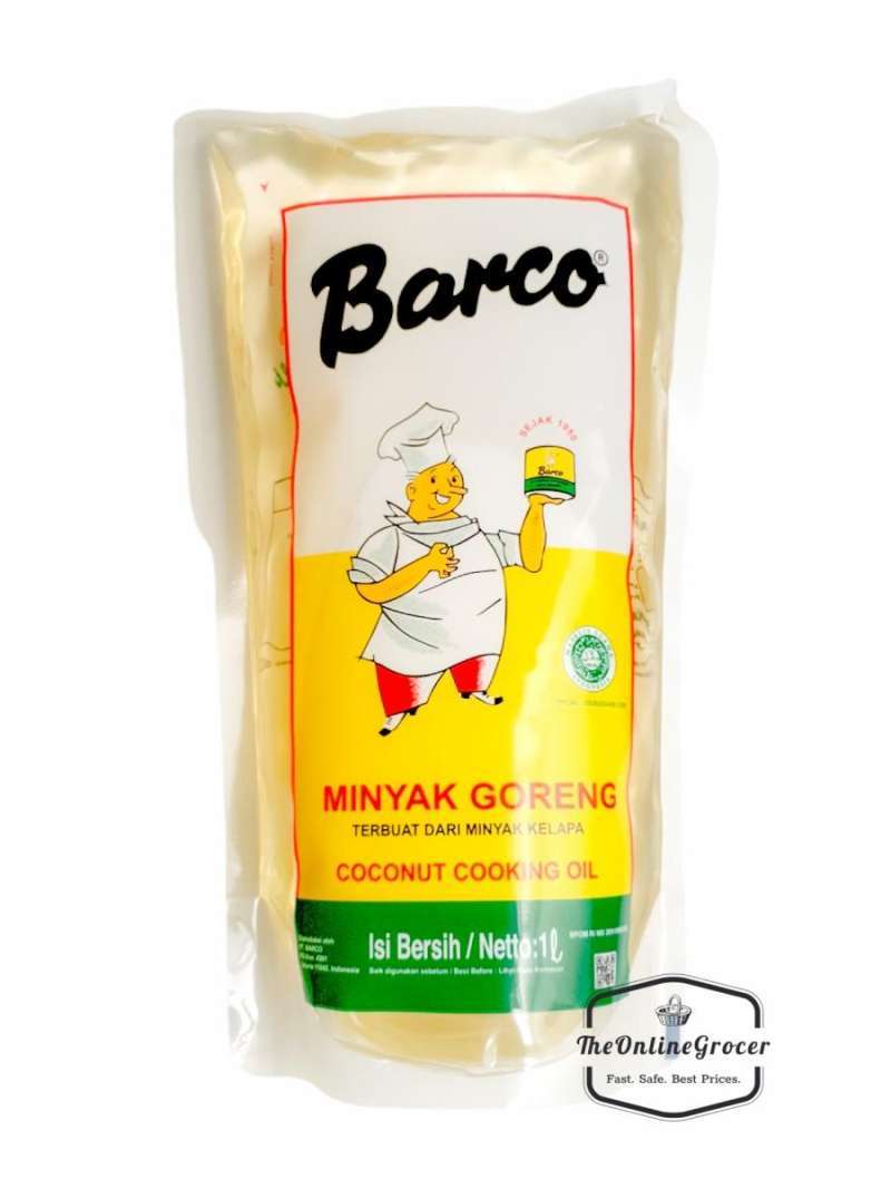 Jual Barco Minyak Goreng Kelapa Murni Coconut Cooking Oil 1 Liter Pouch ...