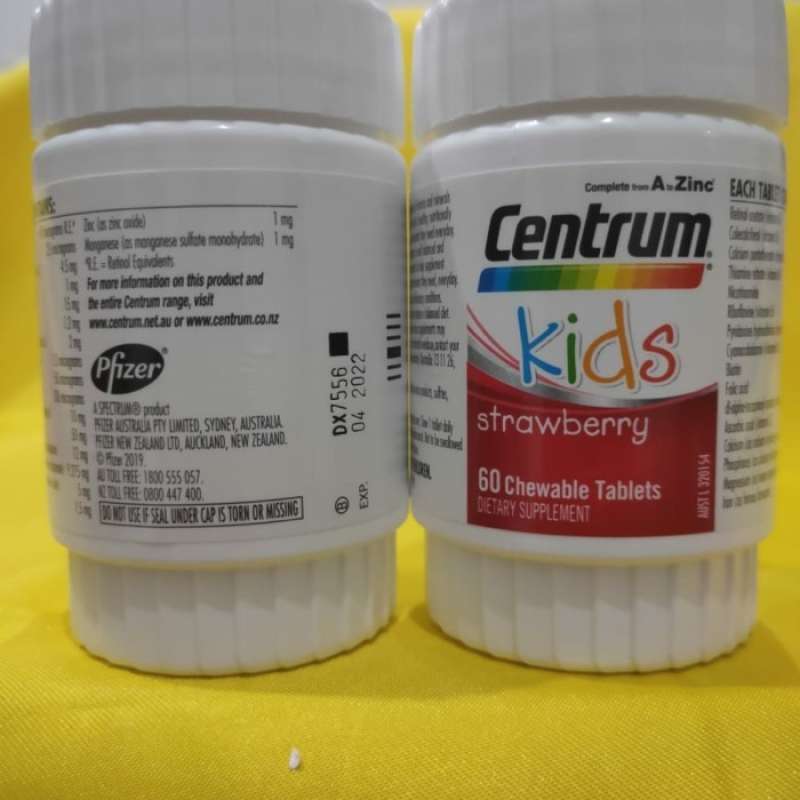 Promo Centrum Kids Strawberry 60 Chewable Tablets Diskon 33% Di Seller ...