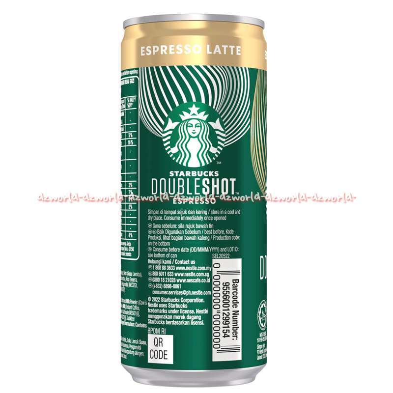 Jual Starbucks Double Shoot Espresso 220ml Espresso Latte Mocha Minuman ...