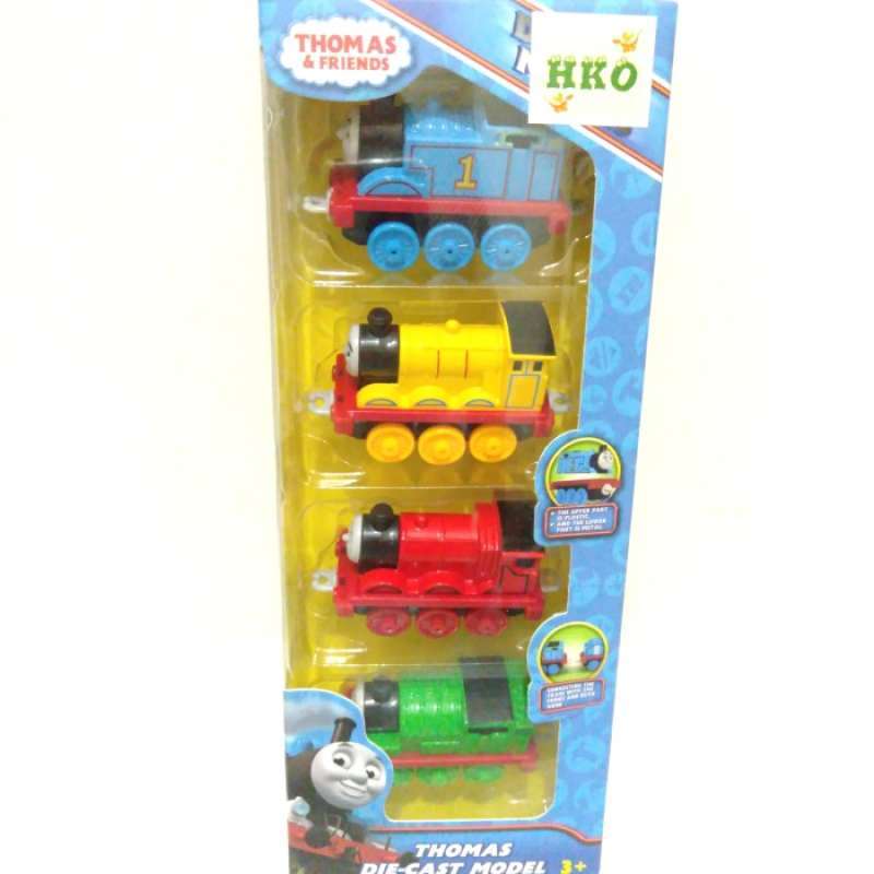 Jual Mainan Anak Diecast Besi Thomas Train Kereta Thomas Set 4 Pcs Di ...