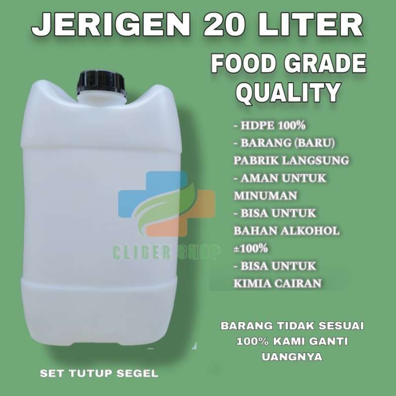Promo Jerigen 20 Liter Segel Hdpe / Jerigen 20 Liter Segel Tebal Diskon ...