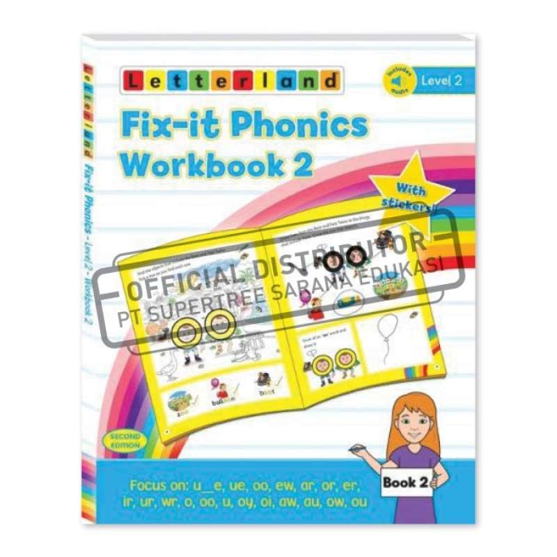 Promo Buku bahasa inggris TK/Workbook Fix It Phonics Level 2 Workbook 2 ...