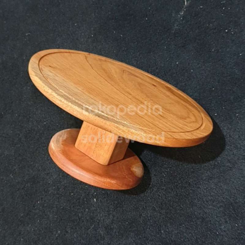 Promo RIN Cake stand kayu Ã˜ 20cm 22cm 24cm 26cm tatakan display kue ...