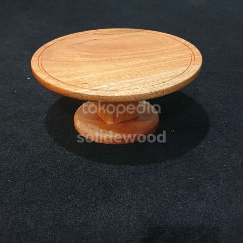 Promo RIN Cake stand kayu Ã˜ 20cm 22cm 24cm 26cm tatakan display kue ...