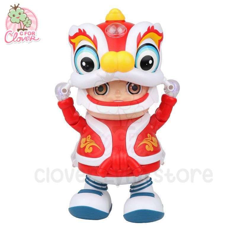Jual CUTE BOY BARONGSAI DANCING boneka imlek sincia barong liong joget ...