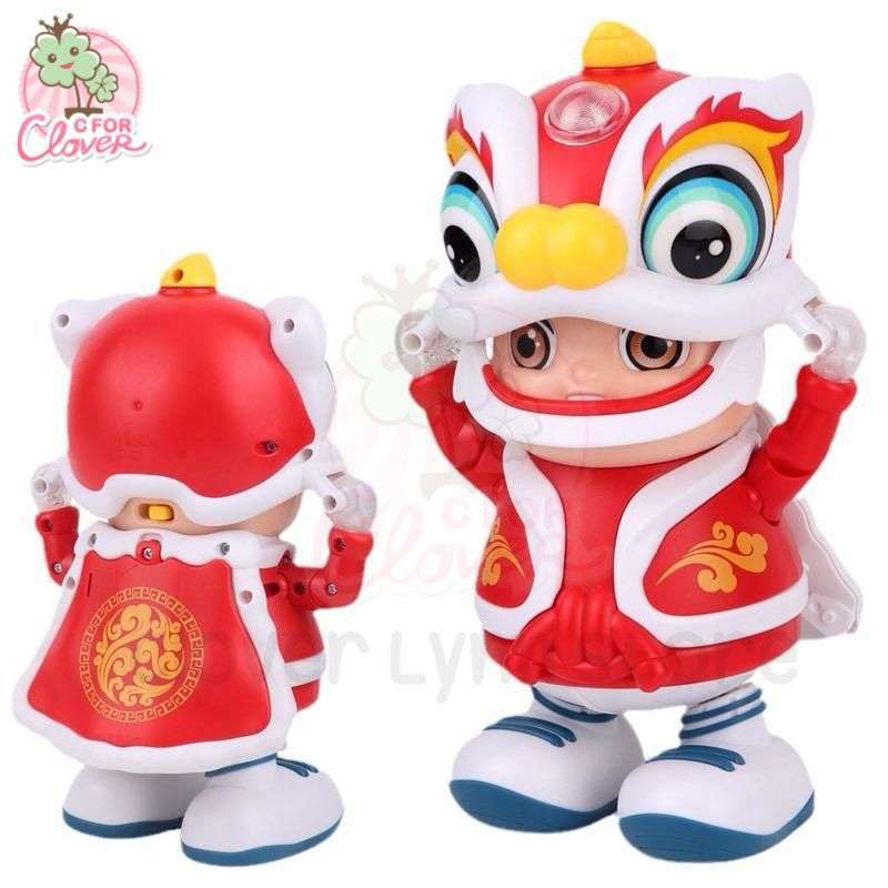 Jual CUTE BOY BARONGSAI DANCING boneka imlek sincia barong liong joget ...